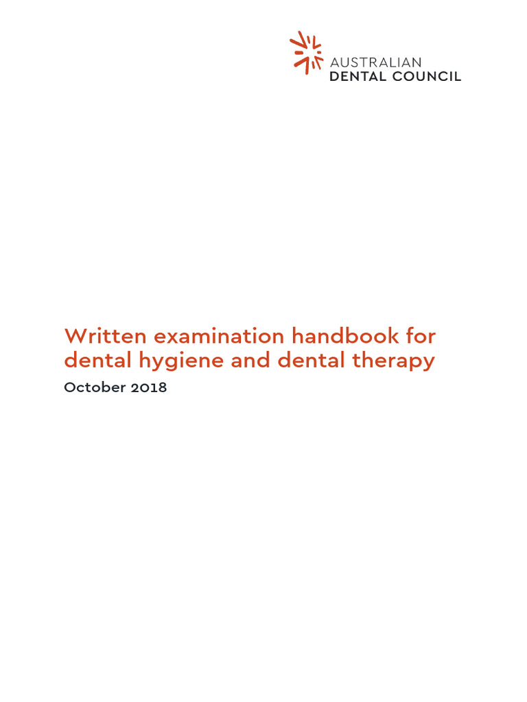 ADC Written Exam Handbook DHDT | PDF | Dentistry | Medicine