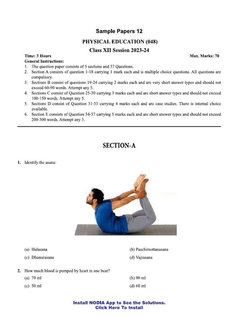 Sample Paper 12 Pe | PDF