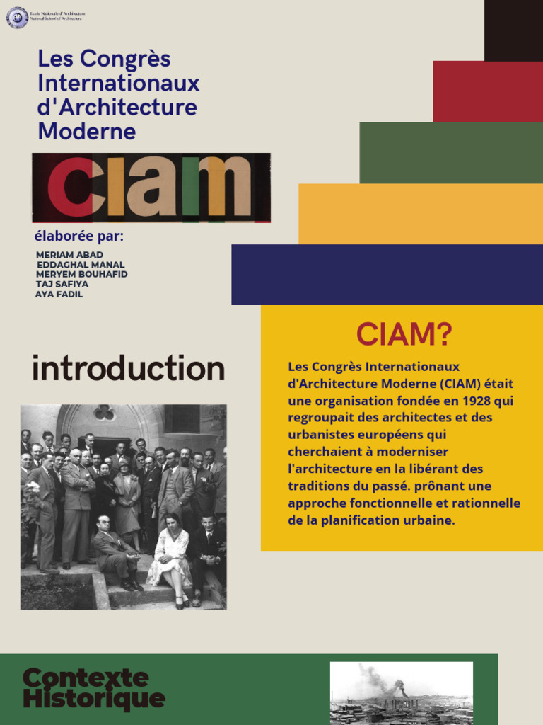 Presentation CIAM | PDF | Conception architecturale | Architecture