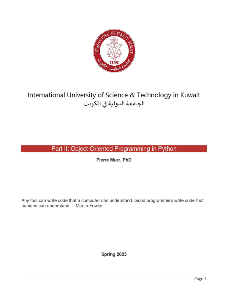 CMPS 201 Course | PDF | Class (Computer Programming) | Method (Computer Programming)