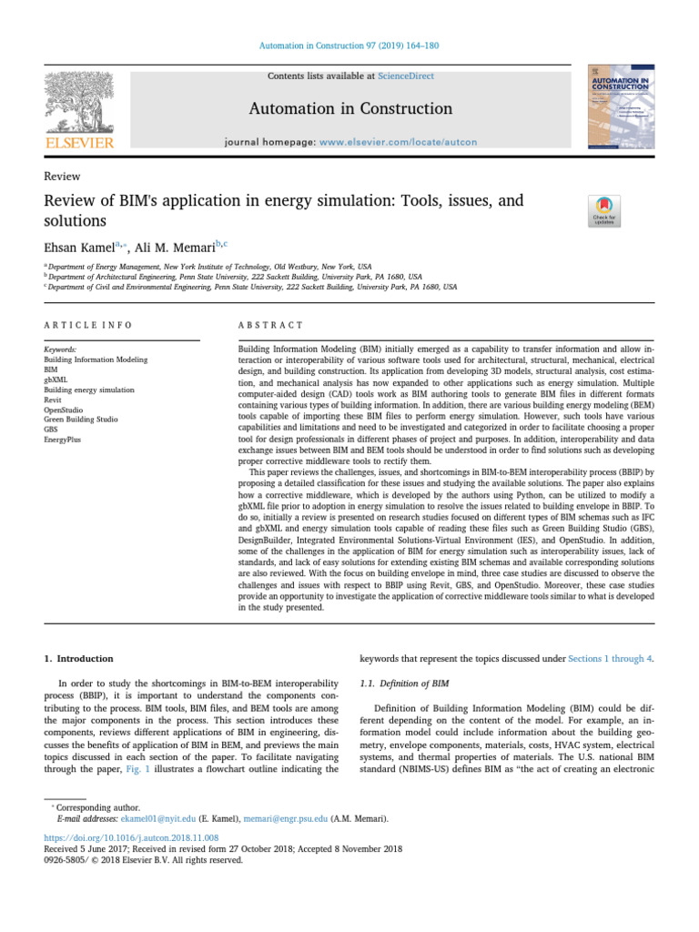 BIM in Energy Simulation: Tools & Solutions | PDF | Building ...