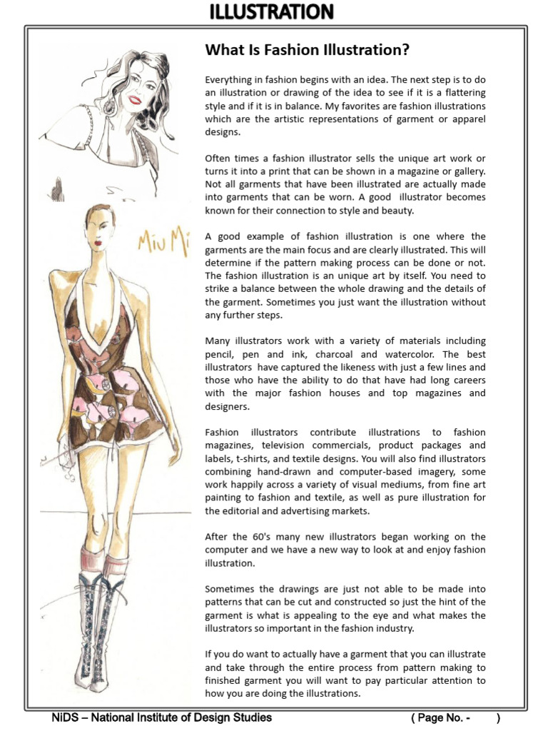 Illustration Project NiDS PDF | PDF | Fashion | Color