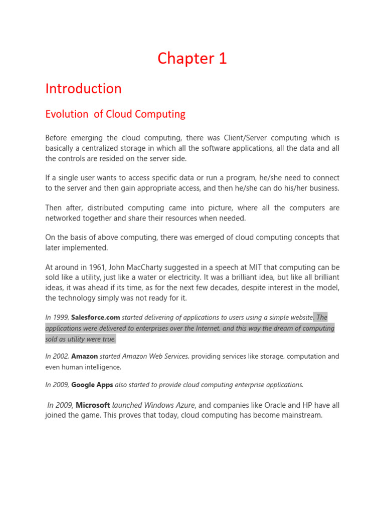 CC (Notes) | PDF | Cloud Computing | Software As A Service