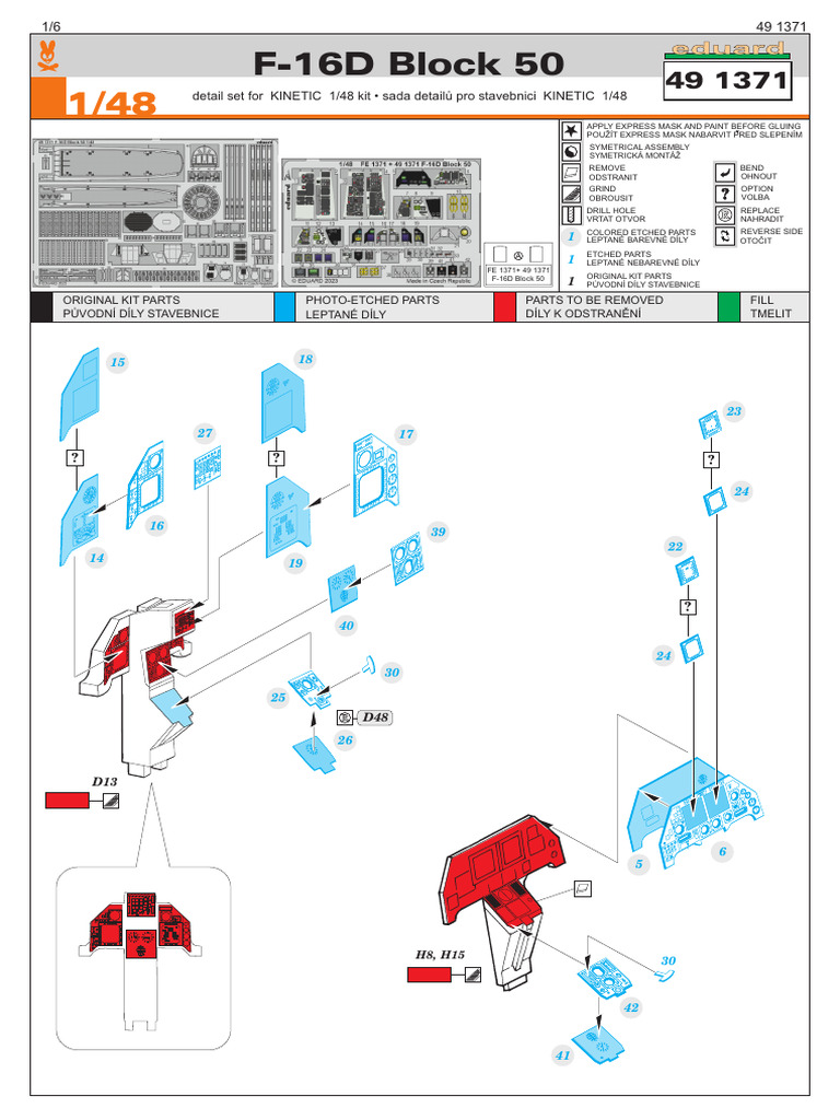 F-16D Block 50 Detail Set Guide | PDF