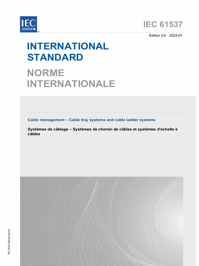 Iec 61537 2023 | PDF | International Electrotechnical Commission ...