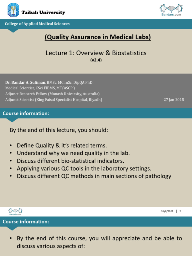 L 1 Intro And Biostatistics Pdf Coefficient Of Variation Standard