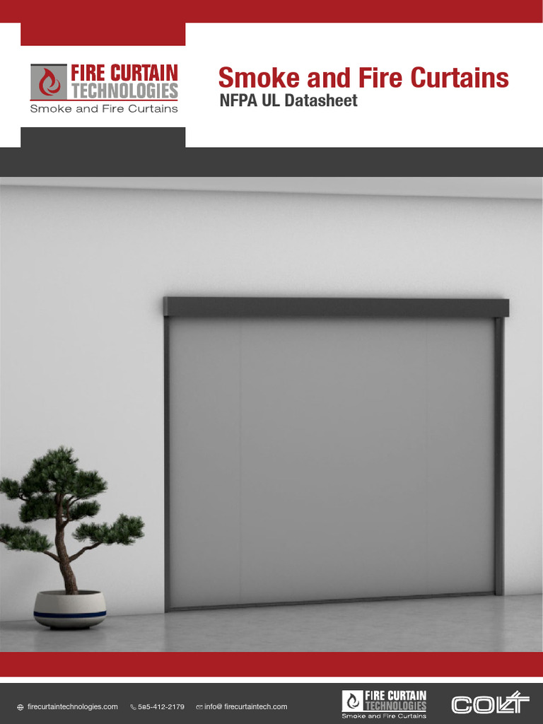 Fire Curtain Technologies Datasheet 2018 | PDF | Curtain | Building ...