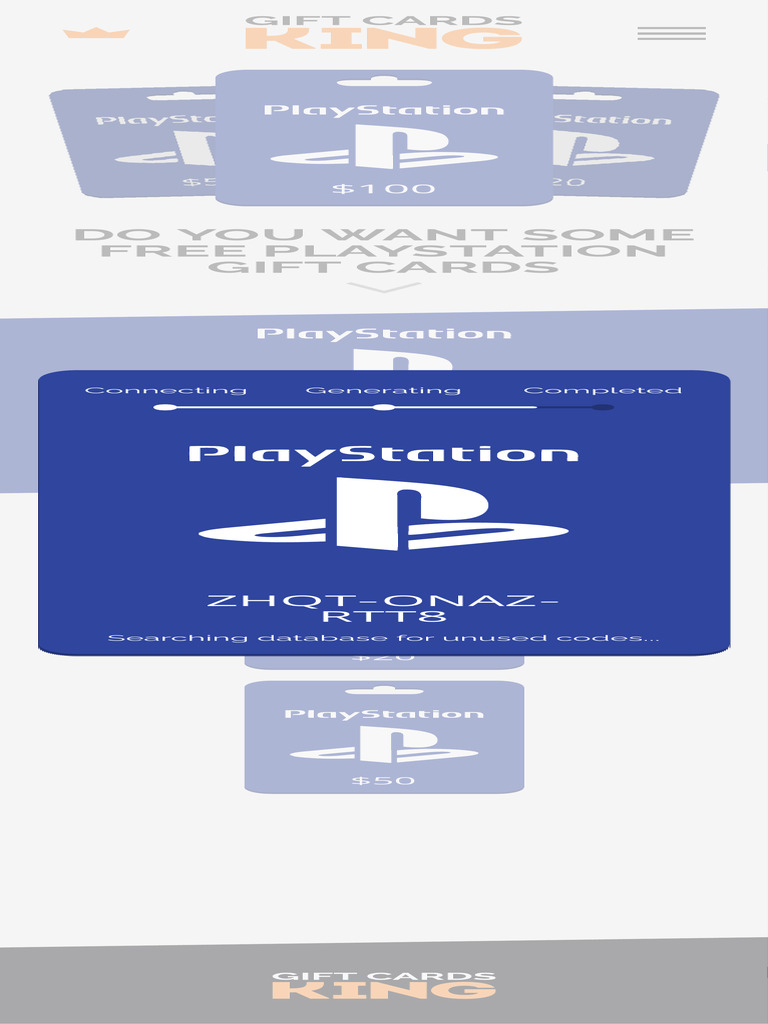 Free PlayStation Gift Cards - Gift Cards King | PDF