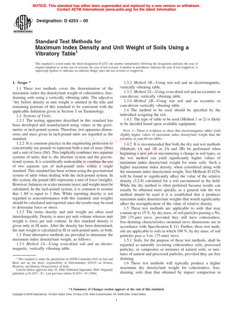 Astm D4253 00 | PDF | Density | Physical Quantities