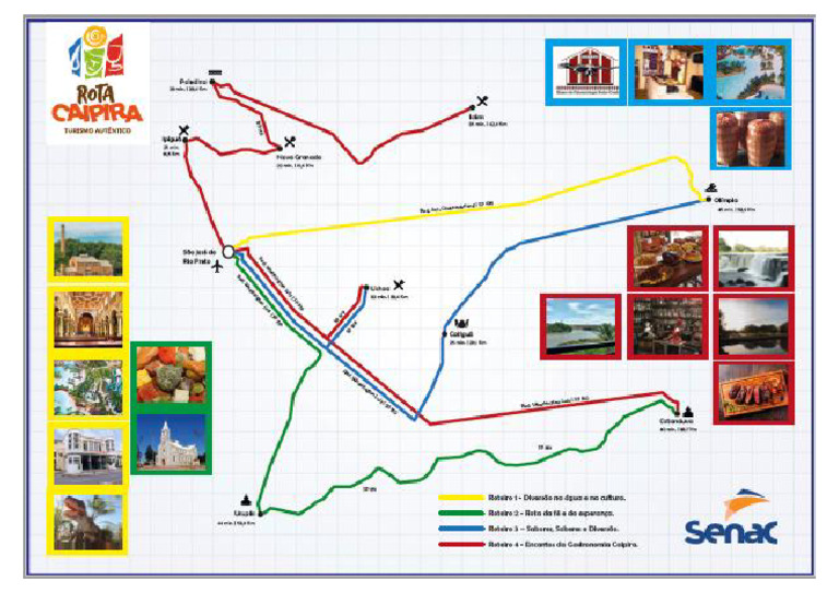 Mapa Rota Caipira | PDF