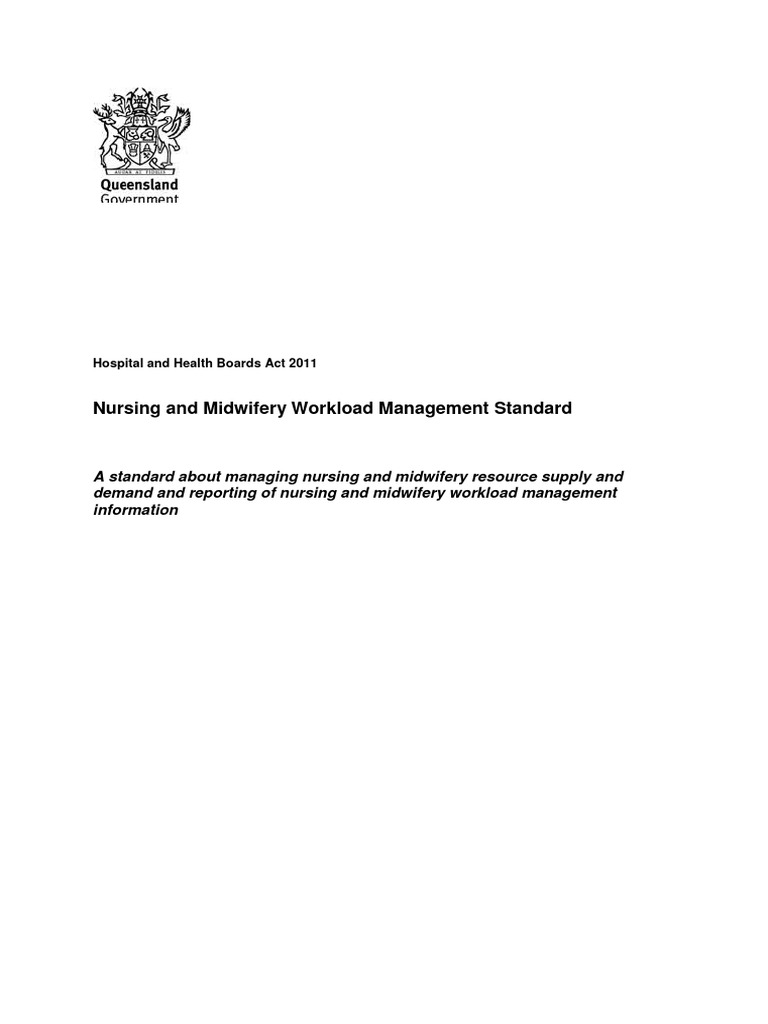 Nursing and Midwifery Workload Management Standard | PDF | Nursing ...