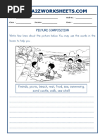 Picture Composition Worksheet for Class 4 | PDF