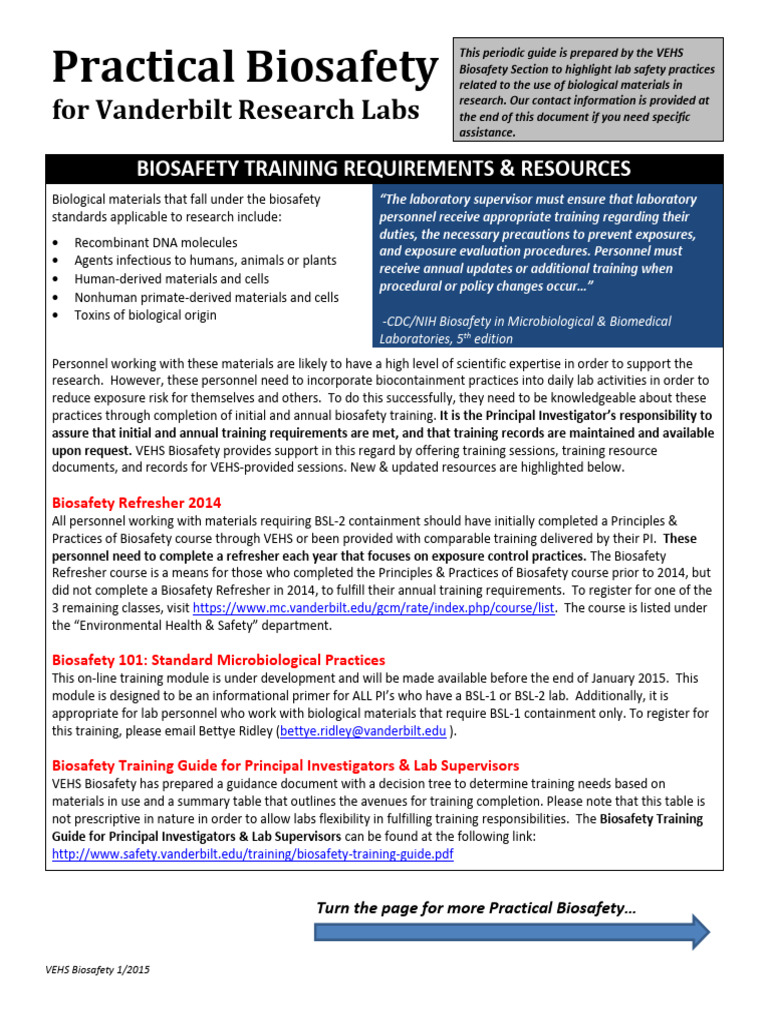 Biosafety Manual | PDF | Safety