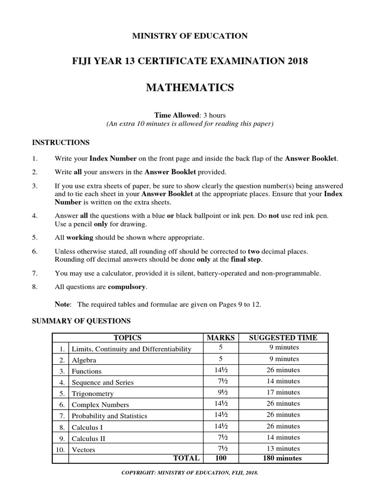 Math QP | PDF | Function (Mathematics) | Standard Deviation