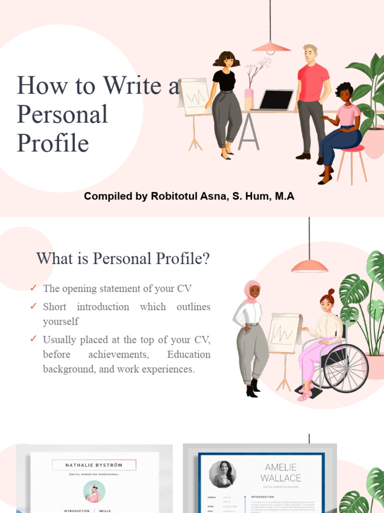 Writing an Effective Personal Profile | PDF | Human Communication ...