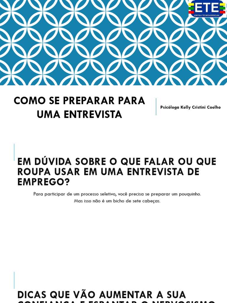 Como Se Preparar para Uma Entrevista | PDF | Entrevista