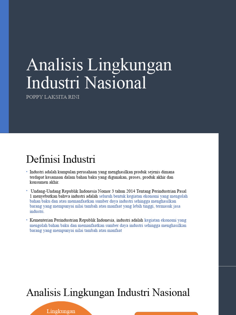 Analisis Lingkungan Industri Nasional | PDF | Bisnis | Pengelolaan ...