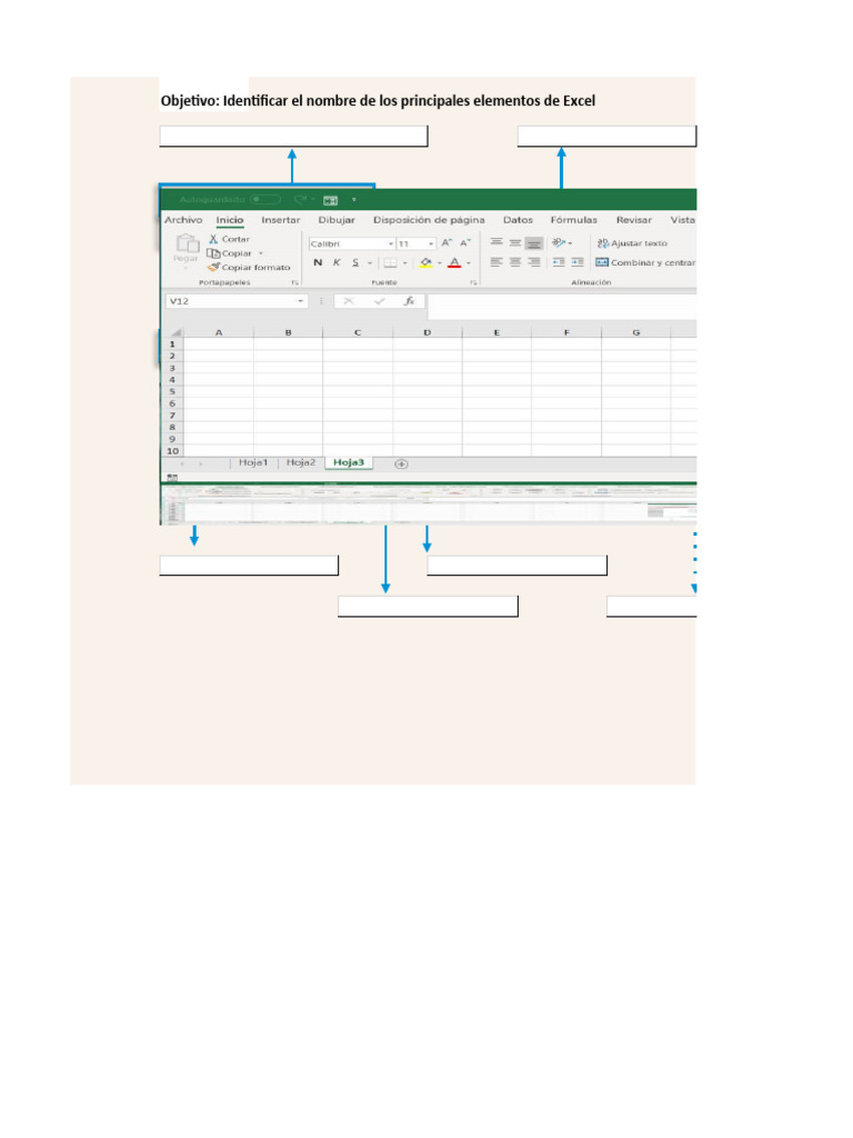 Elementos y Atajos Clave en Excel | PDF | Microsoft Excel | Informática