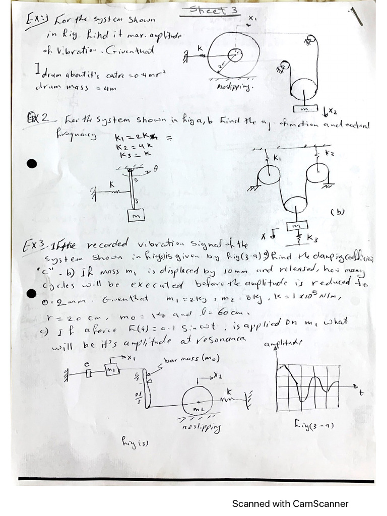 Vibration Sheet 3 Pdf