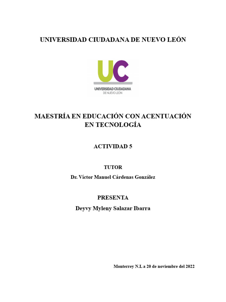 Actividad 5 Diseño Curricular DMSI - Gpo - C | PDF | Química | Aprendizaje