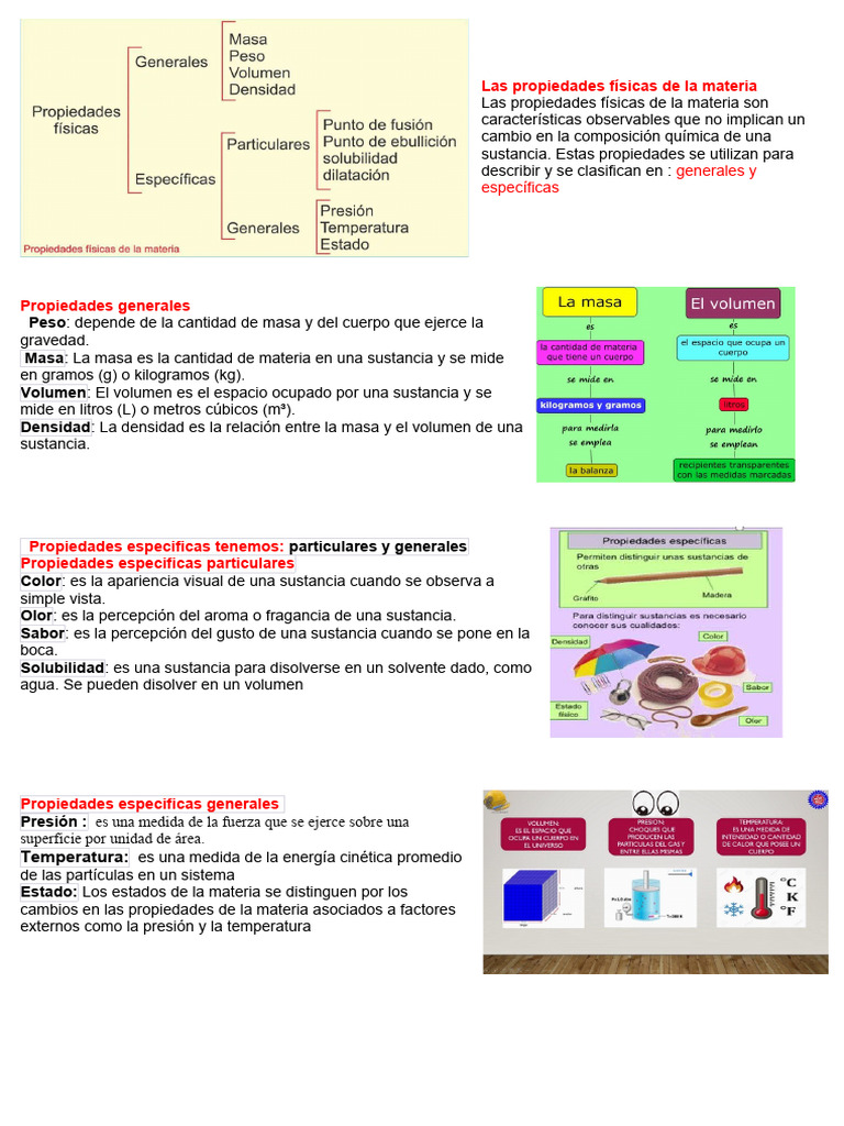 Las Propiedades Físicas de La Materia | PDF | Gases | Importar