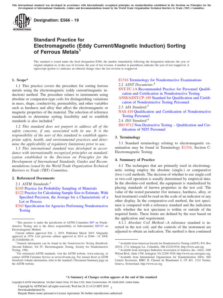 Electromagnetic (Eddy Current/Magnetic Induction) Sorting of Ferrous Metals | PDF ...