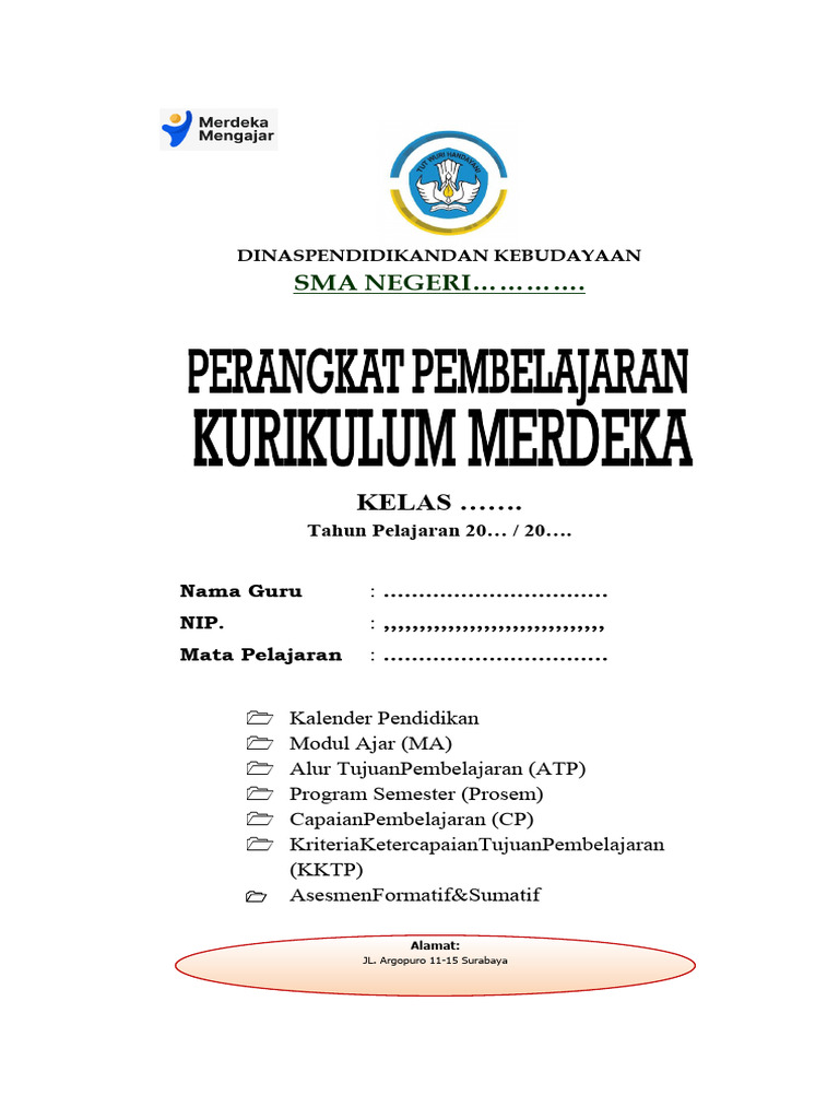 Cover Perangkat Ajar Gabungan Kurikulum Merdeka | PDF