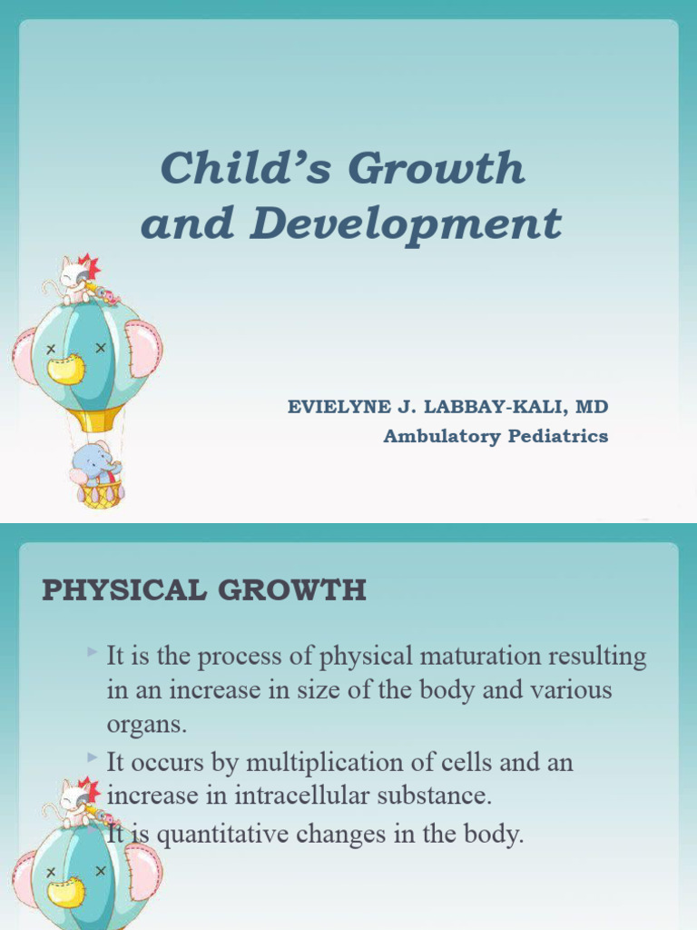 Childs Growth Development | PDF | Fetus | Prenatal Development