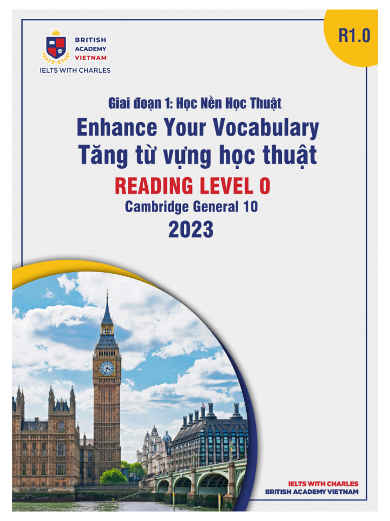 Enhance Your Vocab Reading Level 0 | PDF