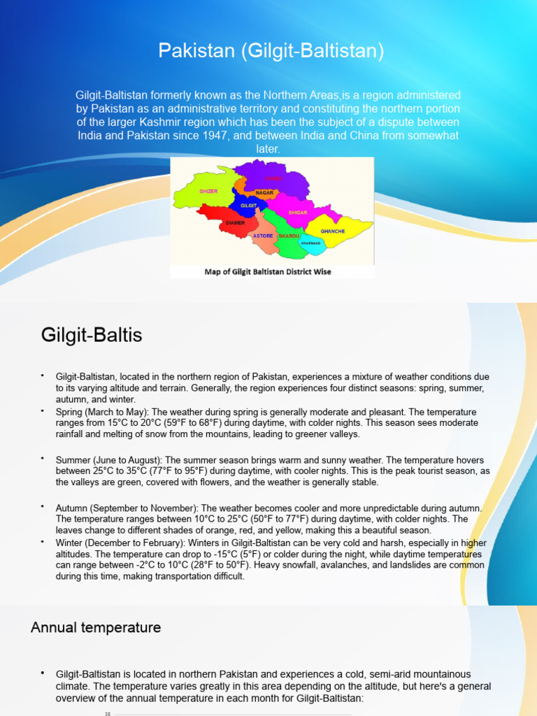 Gilgit Baltistan | PDF | Precipitation | Atmospheric Sciences