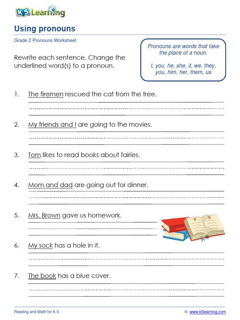 Grade 2 Using Pronouns A | PDF