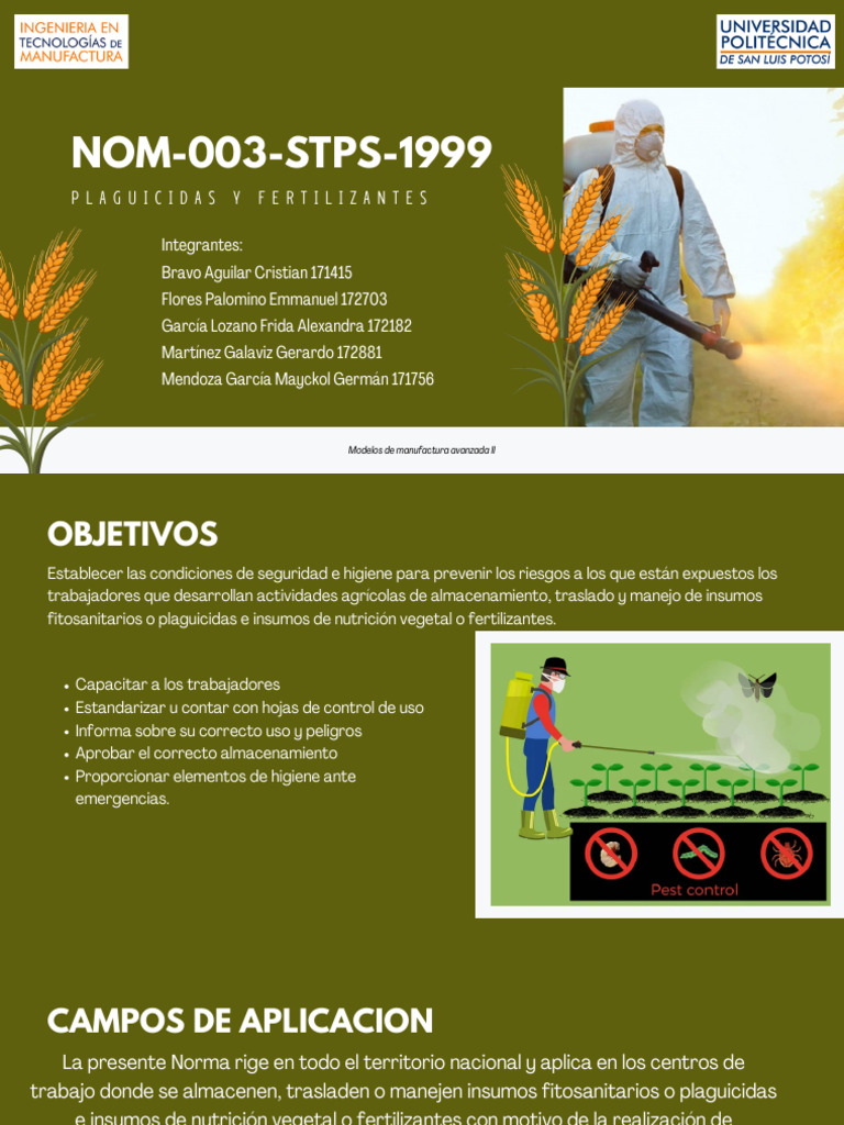 Nom 003 STPS 1999 | Descargar gratis PDF | Agua | Fertilizante