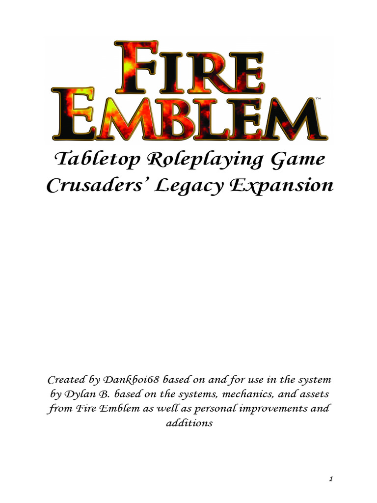 Crusaders' Legacy - Fire Emblem TTRPG | PDF | Knight | Archery