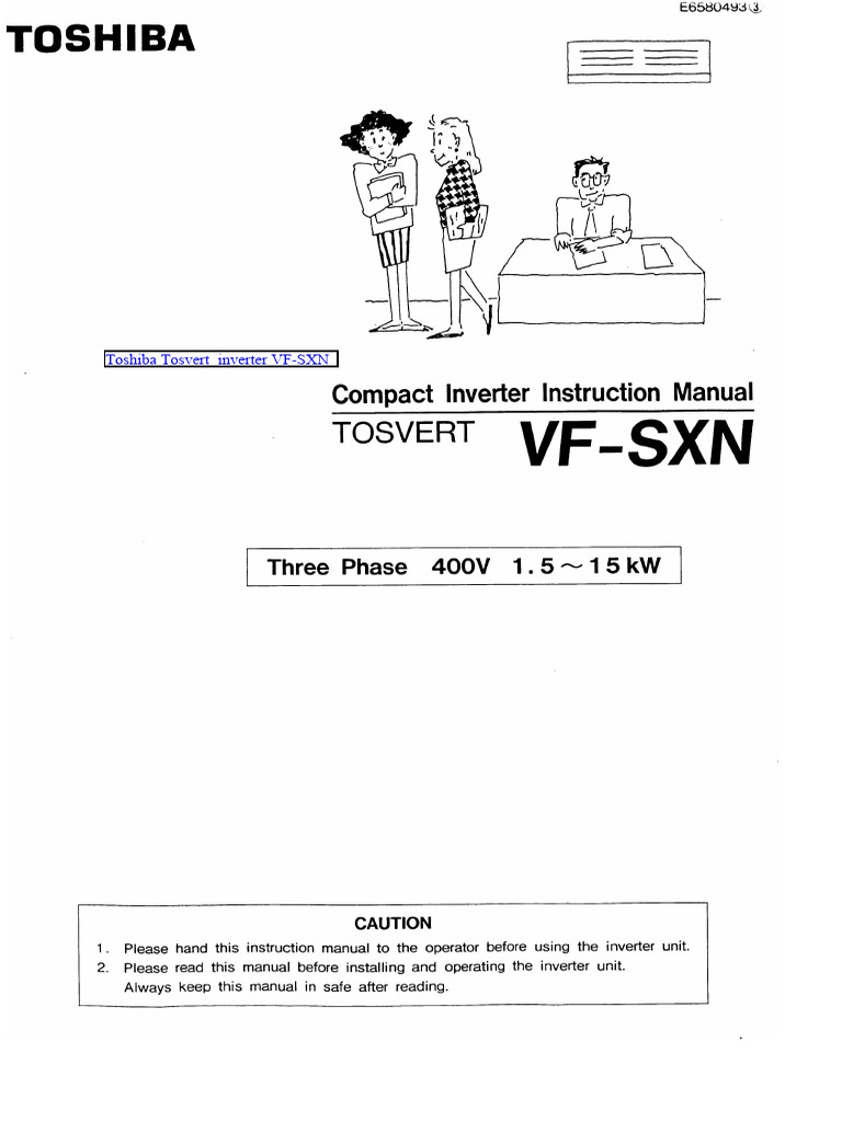 L Toshiba Tosvert Inverter VF-SXN | PDF