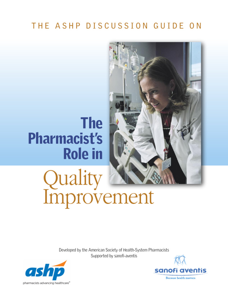 Leadership of Profession Pharmacists Role Quality Improvement Guide | PDF | Six Sigma | Pharmacy