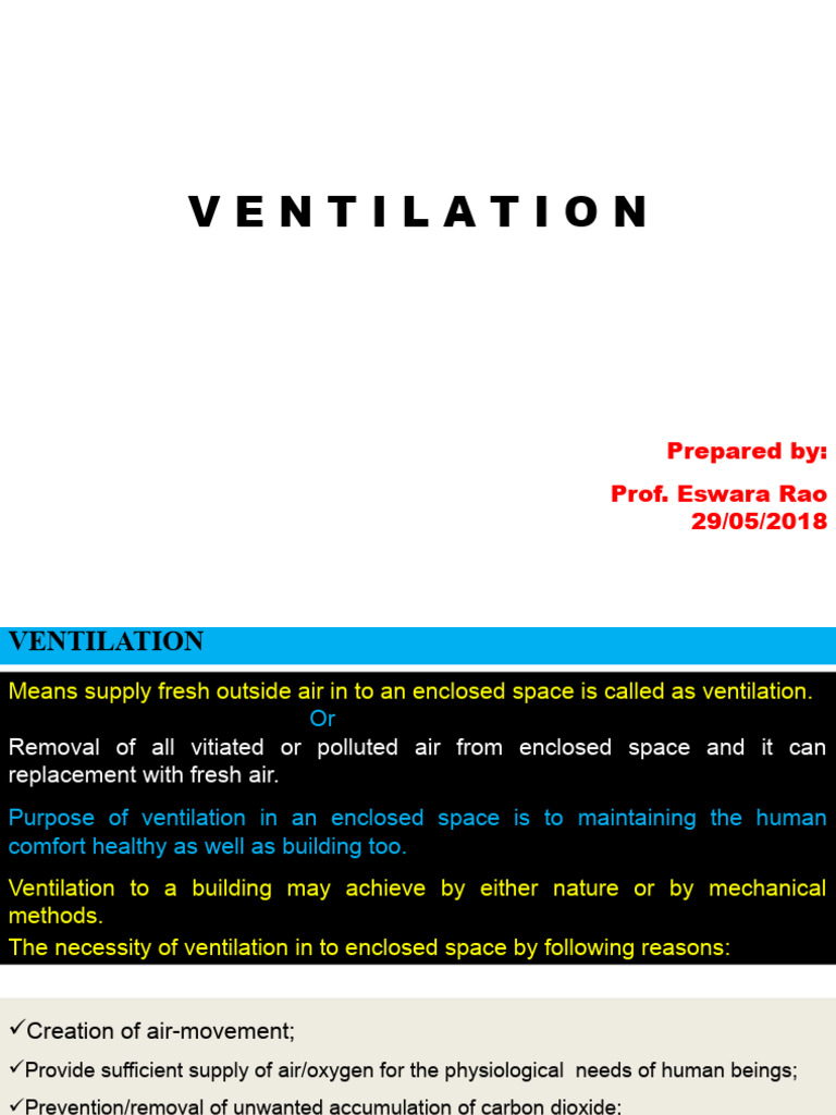 Ventilation & Air-Conditioning-Pp | PDF | Air Conditioning | Continuum Mechanics