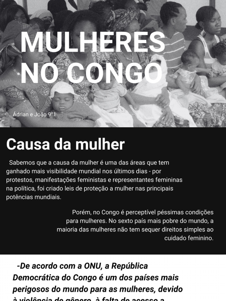 A Vida Da Mulher Na Congo | PDF