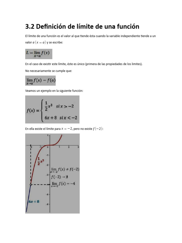 Definición de límite de función | PDF | Límite (Matemáticas) | Función ...