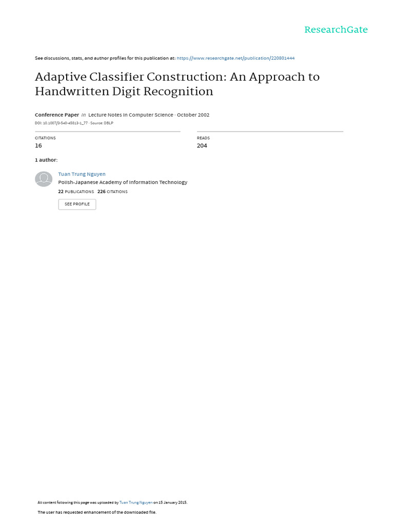 Adaptive Classifier Construction An Approach To Ha | PDF | Optical ... Adaptive Classifier Construction An Approach To Ha | PDF | Optical ...