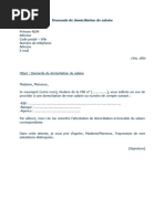 Lettre de Demande de Domiciliation Bancaire - Copie | PDF