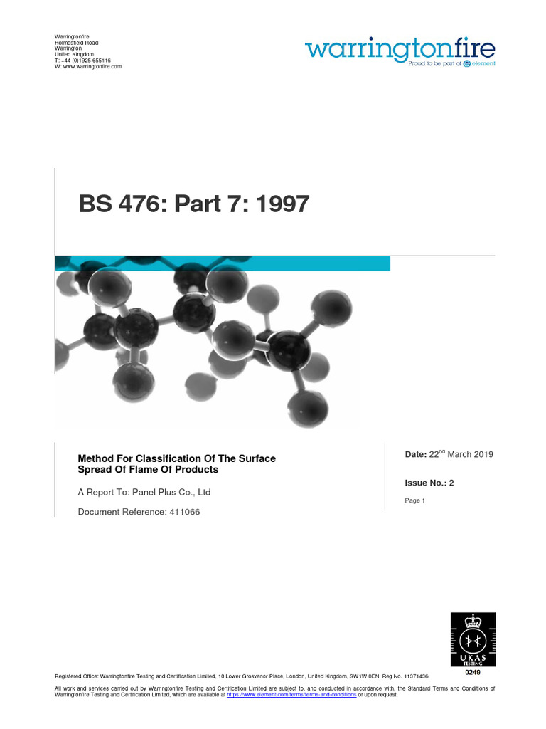 Warrington Testing Report PNP 6 MM | PDF | Fires | Composite Material