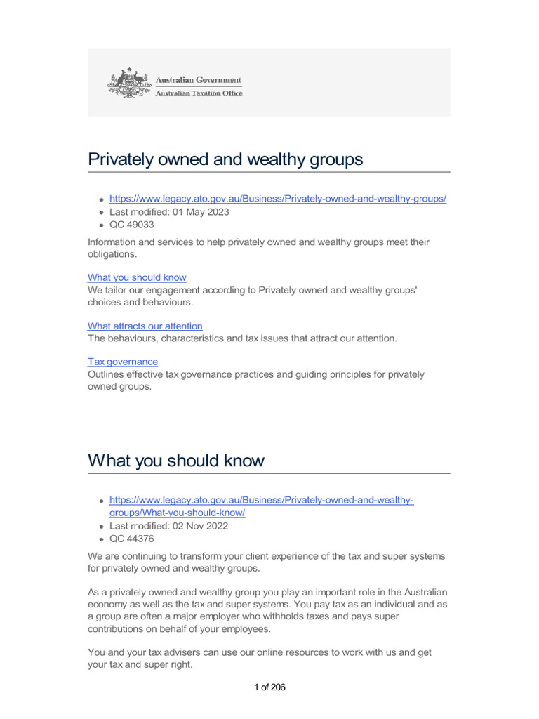 ATO Top 500 GST Assurance Program | PDF | Audit | Taxes