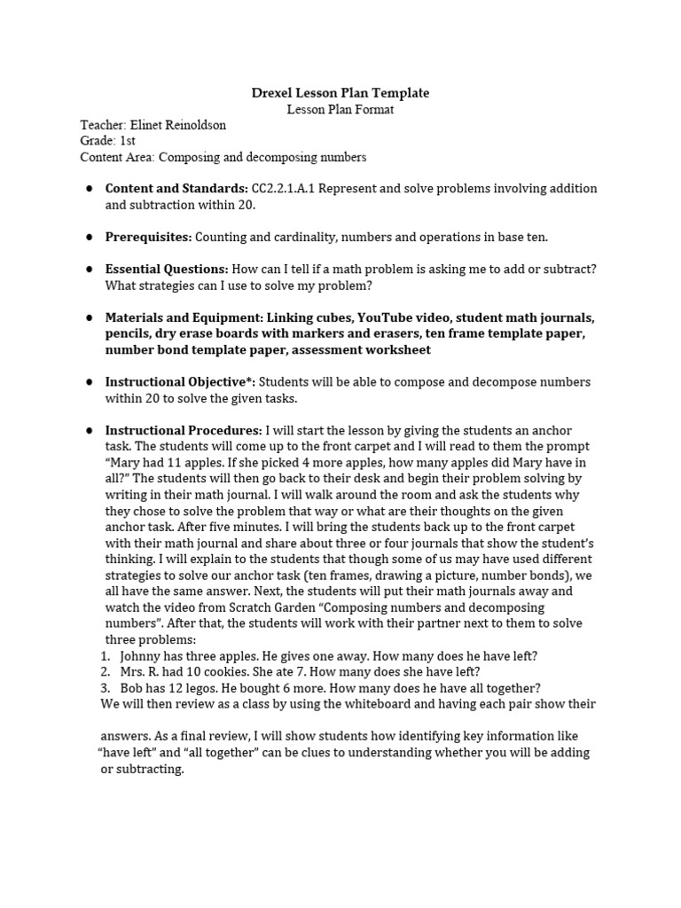 TPT Lesson Plan | Download Free PDF | Lesson Plan | Cognition
