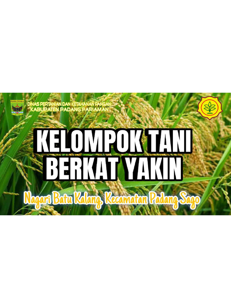 Spanduk Kelompok Tani | PDF