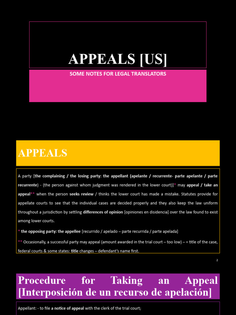 Appeals | PDF | Appeal | Appellate Court