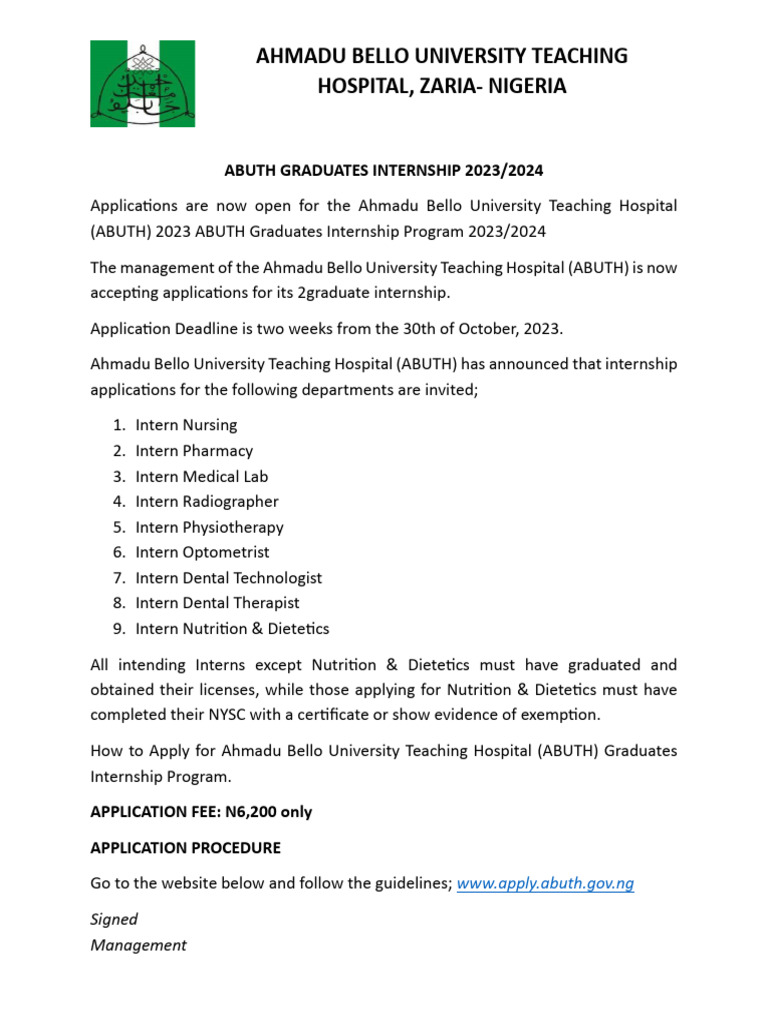 Intern Advert 2023 | PDF | Business | Science & Mathematics