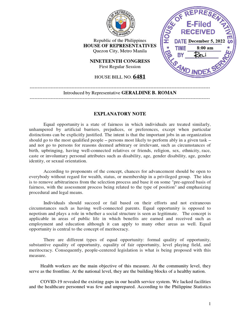 HB 06481 | PDF | Health Care | Equal Opportunity