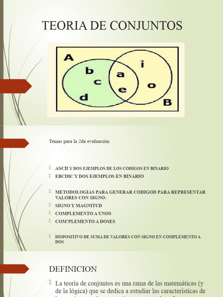 Teoria de Conjuntos | PDF | Conjunto (Matemáticas) | Conceptos matemáticos