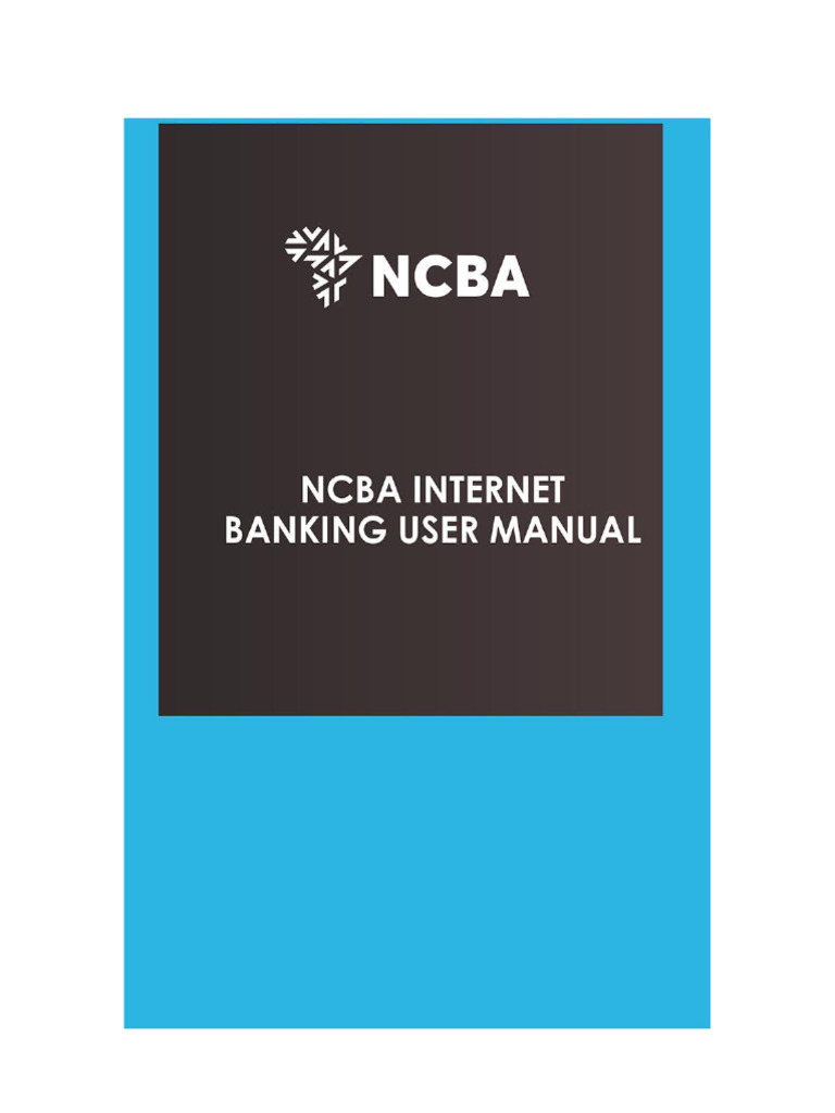 NCBA Internet Banking User Manual | PDF | Cheque | Credit Card