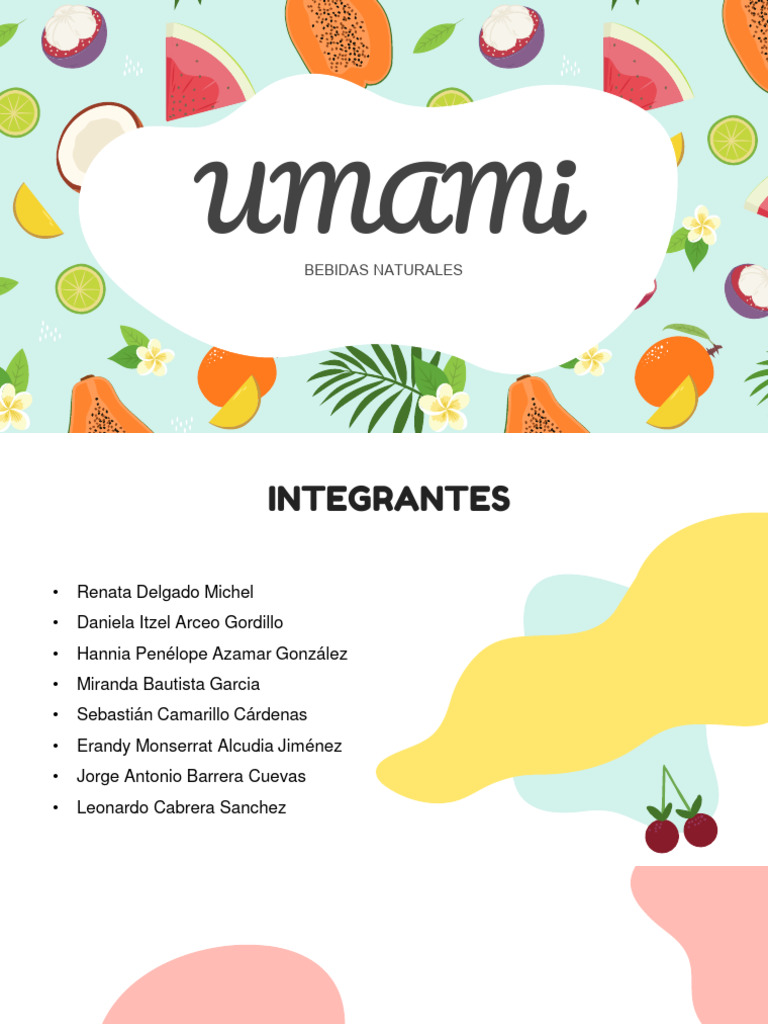 Umami | PDF | Mercado (economía) | Marketing